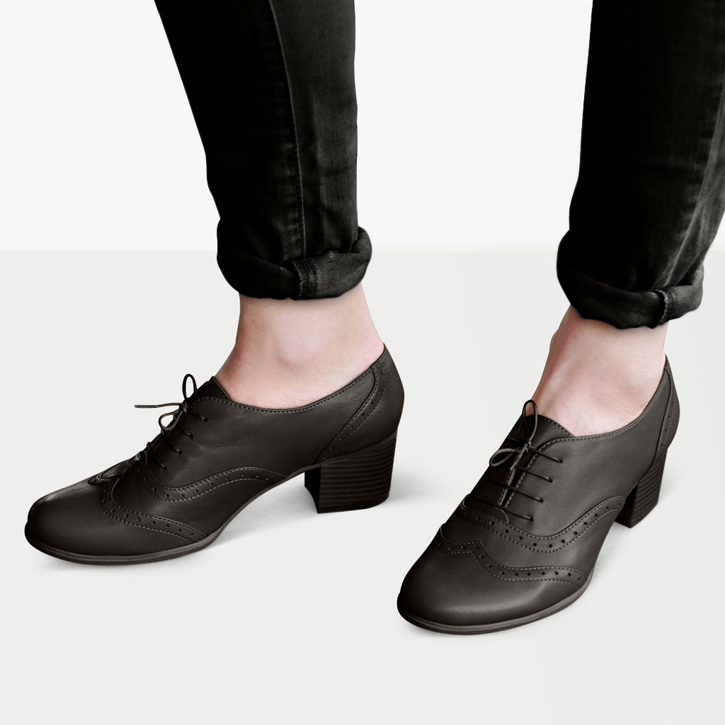 Black Oxford Pumps | Julia Bo - Custom Oxfords & Boots - Julia Bo ...