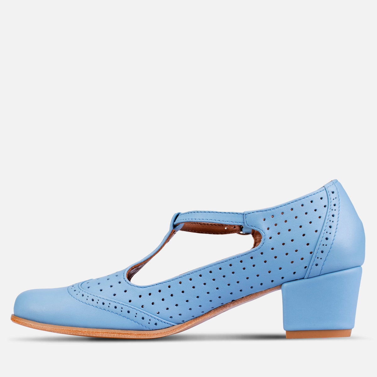 Blue Mary Jane Shoes Womens | Julia Bo - Custom Oxfords & Boots - Julia ...
